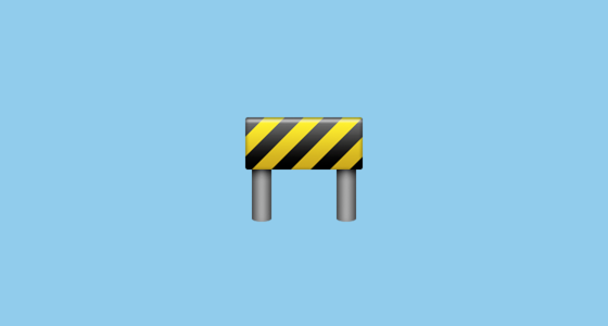 🚧 Construction Emoji on Apple iOS 10.0