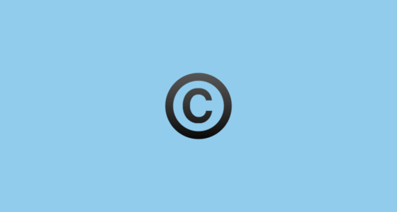 ©️ Copyright Emoji on Apple iOS 10.0
