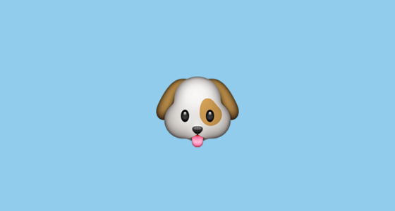 🐶 Dog Face Emoji on Apple iOS 10.0
