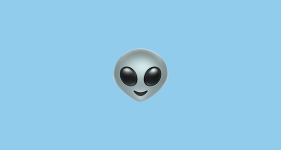 👽 Alien Emoji on Apple iOS 10.0