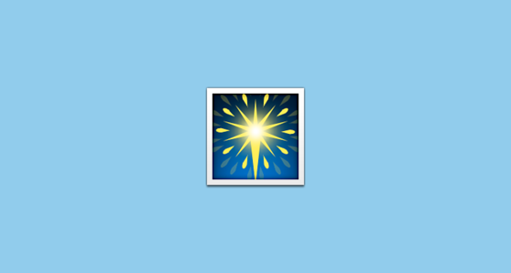 🎆 Fireworks Emoji on Apple iOS 10.0