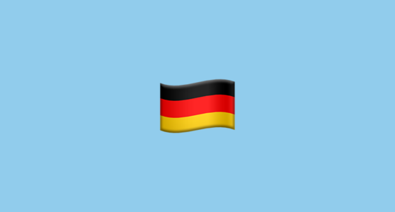 🇩🇪 Flag: Germany Emoji on Apple iOS 10.0