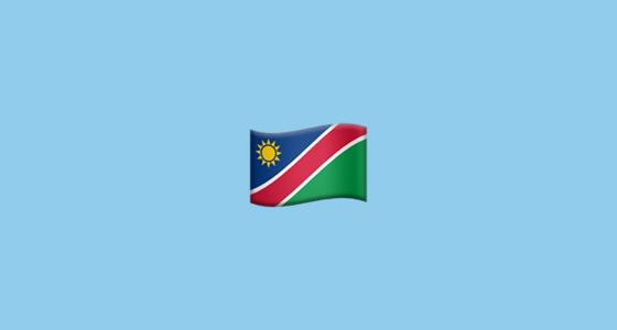 🇳🇦 Bandeira: Namíbia Emoji on Apple iOS 10.0