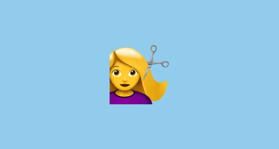 💇 Person Getting Haircut Emoji on Apple iOS 10.0