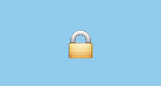 🔒 Locked Emoji on Apple iOS 10.0
