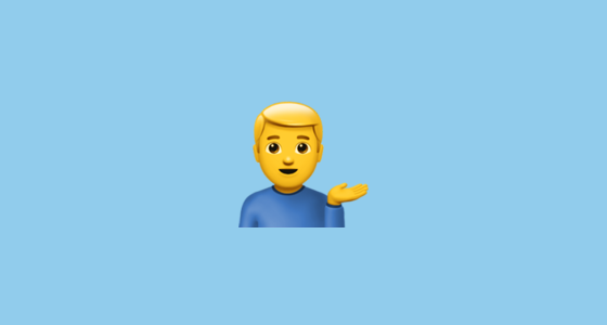💁‍♂️ Infoschalter-Mitarbeiter Emoji on Apple iOS 10.0