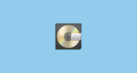 💽 Computer Disk Emoji on Apple iOS 10.0