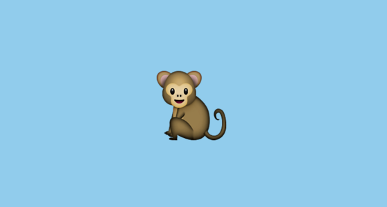🐒 Monkey Emoji on Apple iOS 10.0