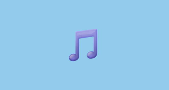 🎵 Musical Note Emoji on Apple iOS 10.0