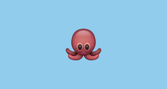 🐙 Octopus Emoji on Apple iOS 10.0