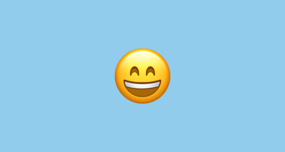 😄 Visage Très Souriant Aux Yeux Rieurs Emoji on Apple iOS 10.0