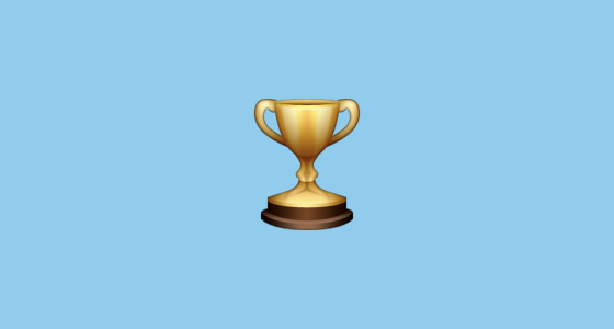 🏆 Trophy Emoji on Apple iOS 10.0