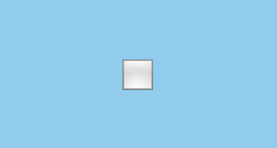 ️ White Small Square Emoji on Apple iOS 10.0