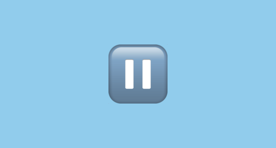 ⏸️ Pause Button Emoji on Apple iOS 10.2