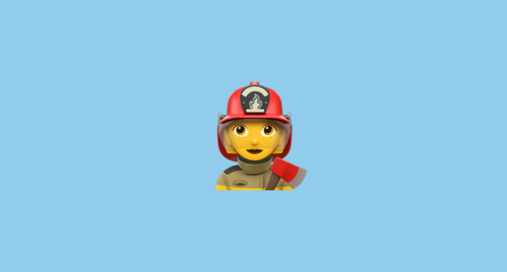 👩‍🚒 Woman Firefighter Emoji on Apple iOS 10.2