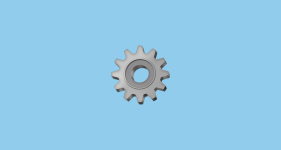⚙️ Engranaje Emoji on Apple iOS 10.2