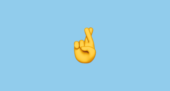 🤞 Crossed Fingers Emoji on Apple iOS 10.2