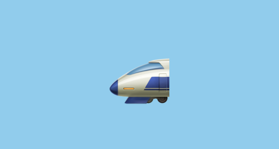 🚅 Bullet Train Emoji on Apple iOS 10.2