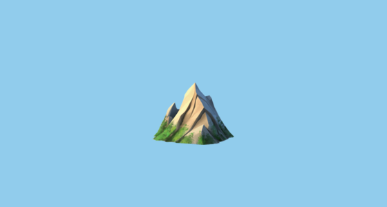 ⛰️ Berg Emoji on Apple iOS 10.2