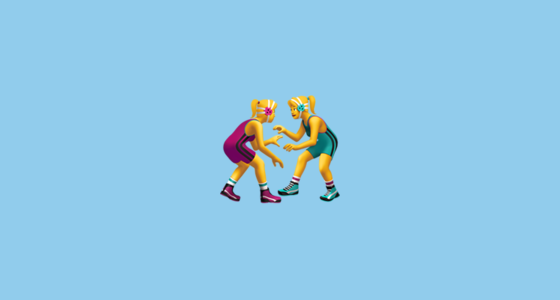 🤼 Bergusti Emoji on Apple iOS 10.2