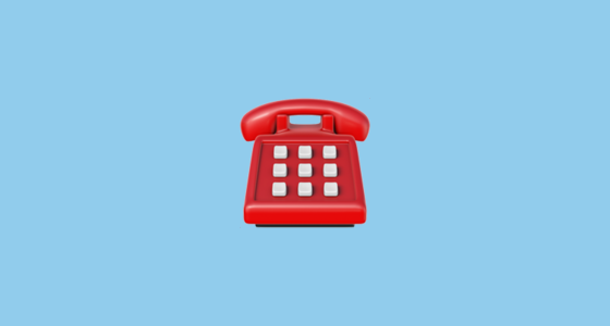 ☎️ Telephone Emoji on Apple iOS 10.3