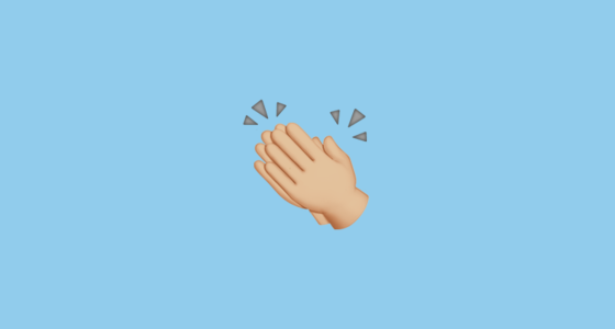 👏🏼 Clapping Hands: Medium-Light Skin Tone Emoji on Apple iOS 10.3