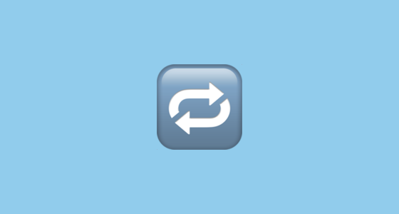 🔁 Wiederholen Emoji on Apple iOS 10.3