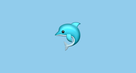 🐬 Delfin Emoji on Apple iOS 10.3