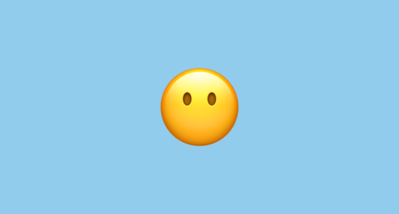 😶 Face Without Mouth Emoji on Apple iOS 10.3