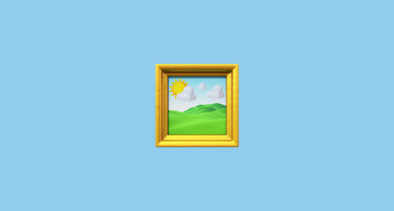 🖼️ Framed Picture Emoji on Apple iOS 10.3