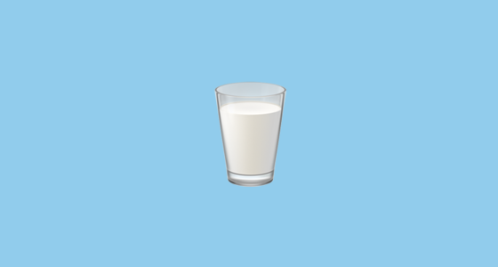 🥛 Glass of Milk Emoji on Apple iOS 10.3