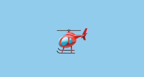 🚁 Helicóptero Emoji on Apple iOS 10.3