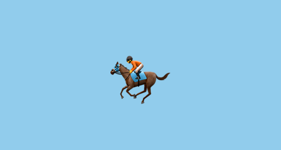 🏇 Horse Racing Emoji on Apple iOS 10.3