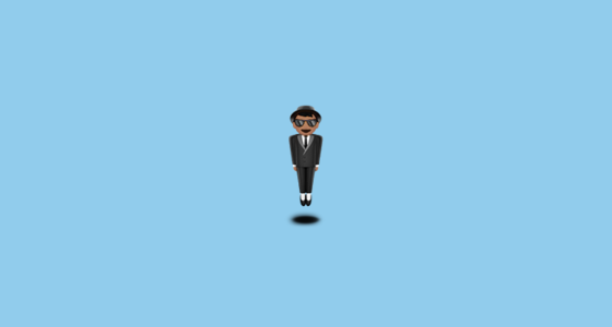 🕴🏽 Person in Suit Levitating: Medium Skin Tone Emoji on Apple iOS 10.3