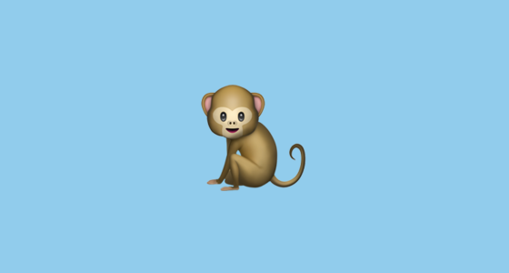 🐒 Singe Emoji on Apple iOS 10.3