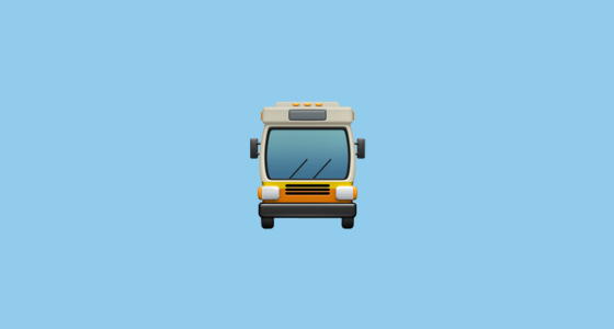 🚍 Bus De Face Emoji on Apple iOS 10.3
