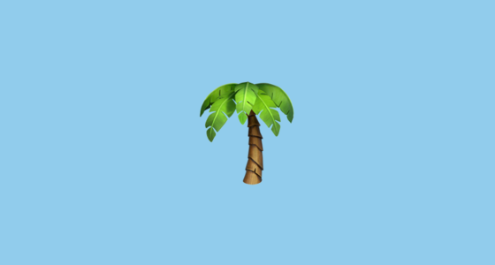 🌴 Palm Tree Emoji on Apple iOS 10.3