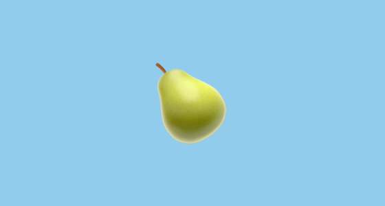 🍐 Birne Emoji on Apple iOS 10.3