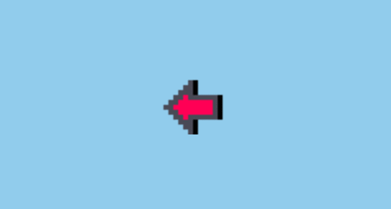 🔙 Flecha Back Emoji on au by KDDI Type B-3