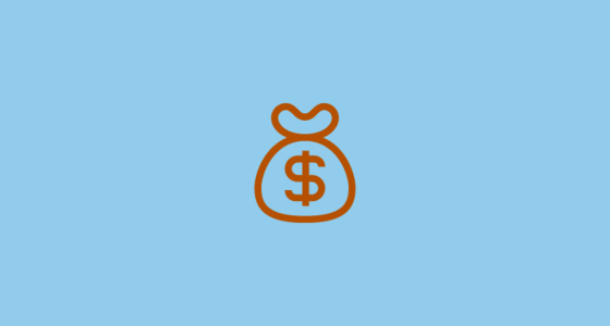 💰 Geldsack Emoji on au by KDDI Type F