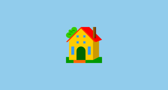🏡 Hus Med Have Emoji on au by KDDI Type D-3