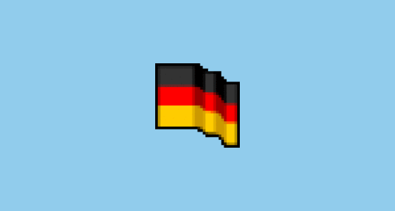 🇩🇪 Vlag: Duitsland Emoji on au by KDDI Type D-2