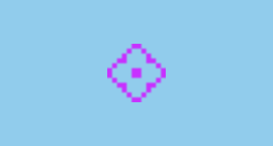 💠 Diamond with a Dot Emoji on Docomo 2000