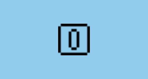 0️⃣ Keycap Digit Zero Emoji on Docomo 2001