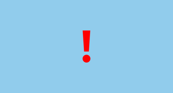 Rotes Ausrufezeichen Emoji on Docomo 2013