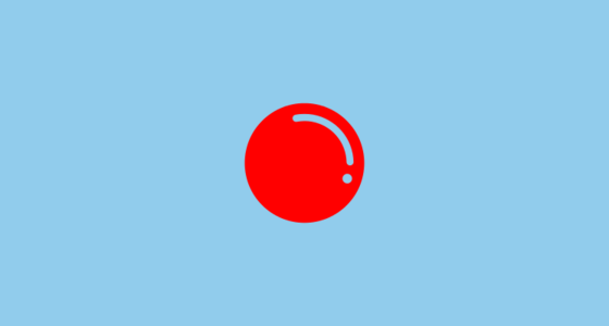 🔴 Roter Punkt Emoji on Docomo 2013
