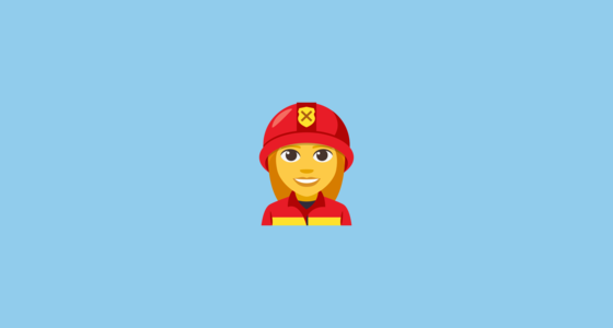 👩‍🚒 Feuerwehrfrau Emoji on JoyPixels 3.1