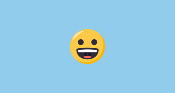 😀 Cara Sonriendo Emoji on JoyPixels 3.1