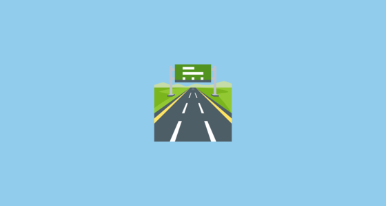🛣️ Autoroute Emoji on JoyPixels 3.1