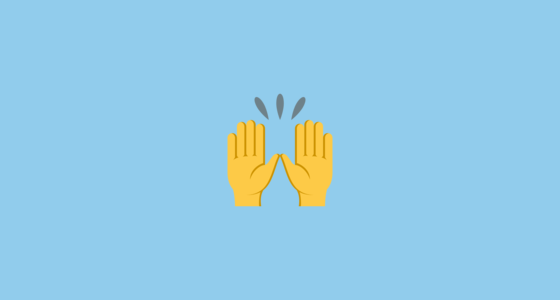 🙌 Manos Levantadas Celebrando Emoji on JoyPixels 3.1